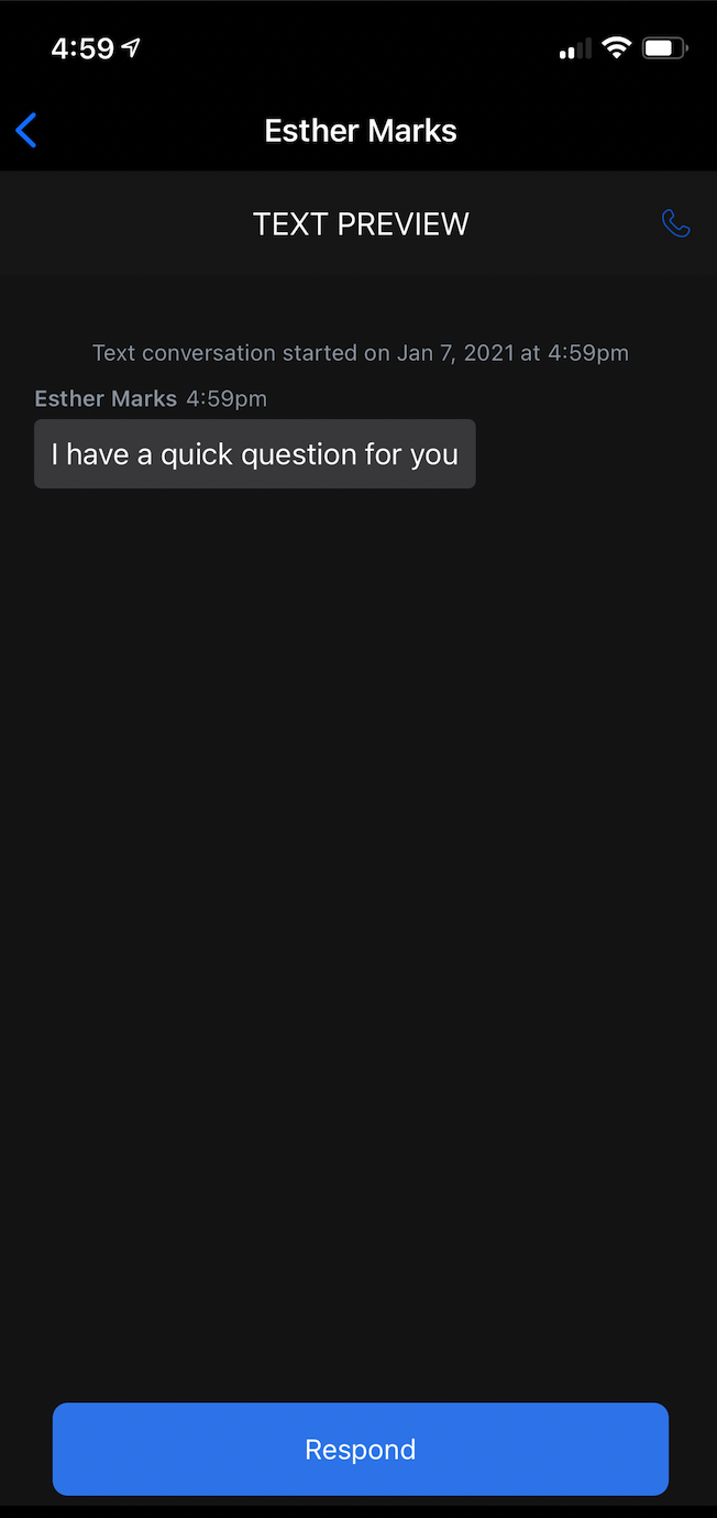 Sending text messages in the Lead Center mobile app – CallRail Help Center