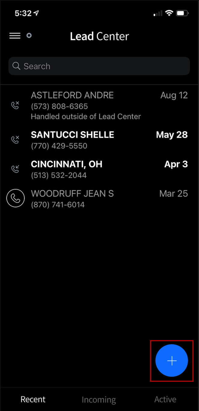 Sending text messages in the Lead Center mobile app – CallRail Help Center
