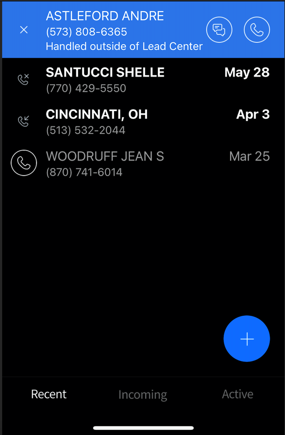 Sending text messages in the Lead Center mobile app – CallRail Help Center